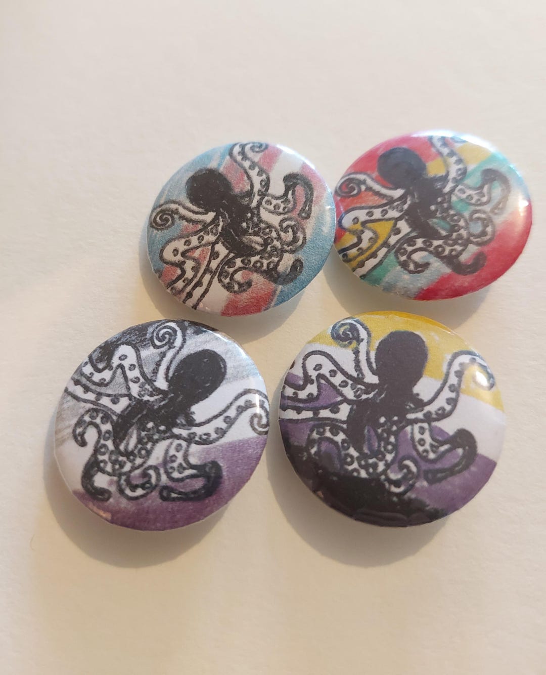 LGBTQIA+ Octopus - Pin Badge Button - Etsy