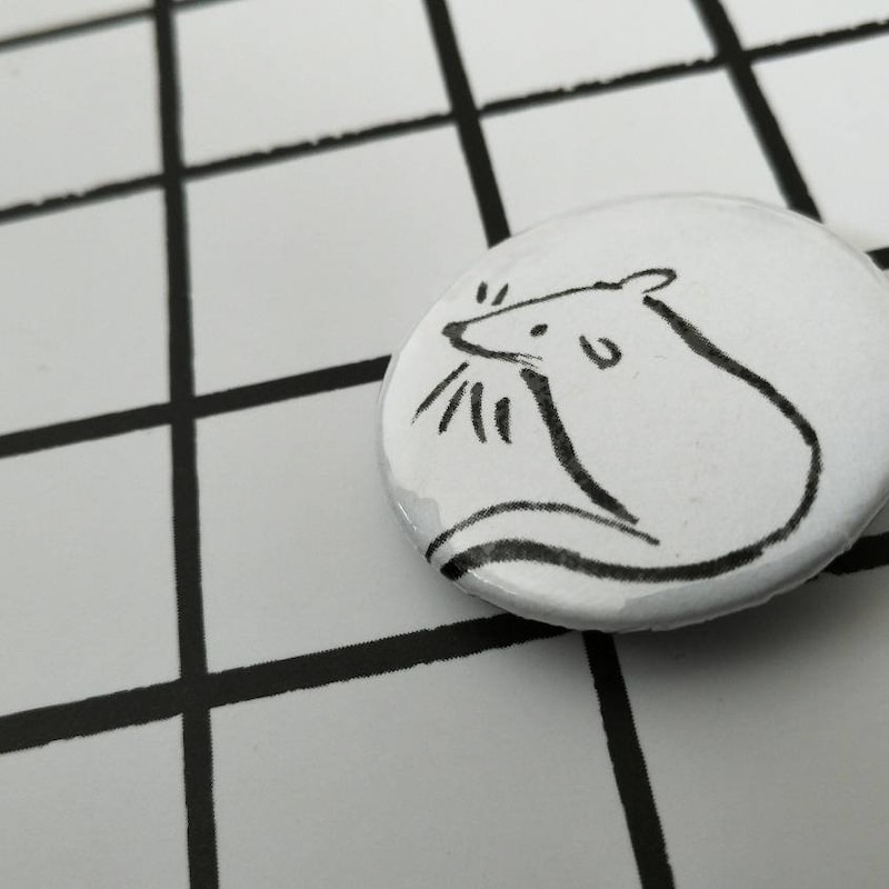 Button Badge Rat - Etsy UK