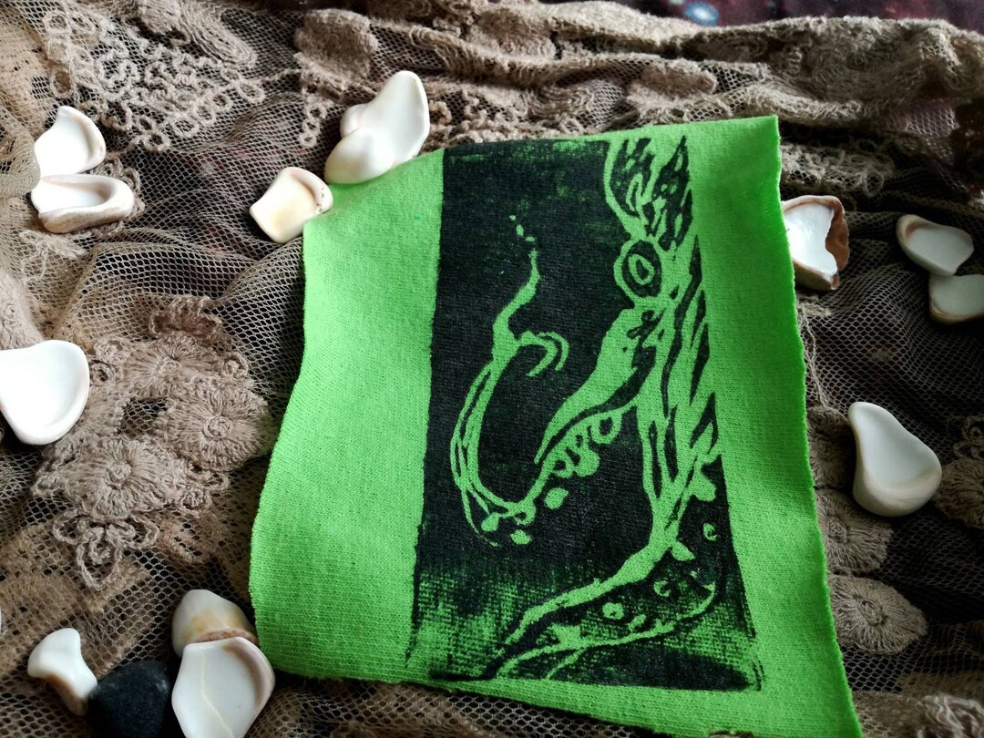Octopus Patch -lino Print - Etsy