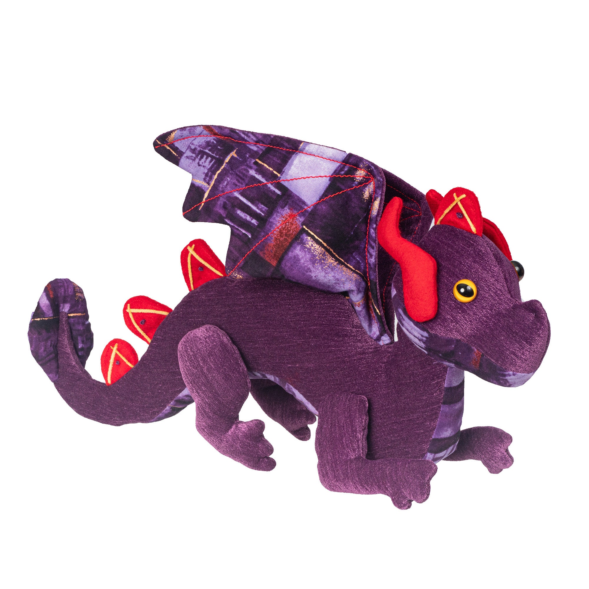 Dragon Plushy Posable. Fabulous Shoulder Dragon With Posable Wings ...