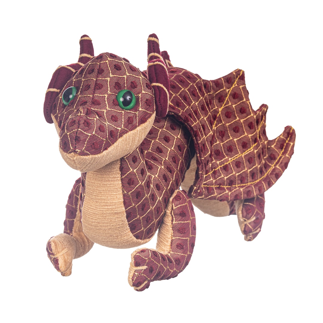Dragon Plushy, Posable, Fabulous Shoulder Dragon With Posable Wings ...