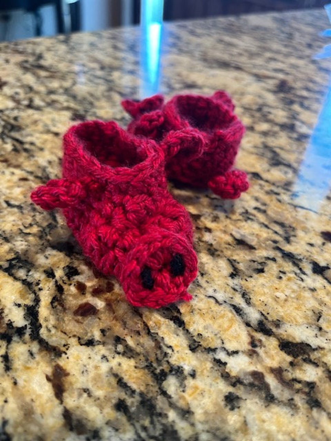 Crochet Custom Razorback Baby Booties Preemie to 12 Month - Etsy