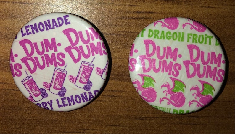 Upcycled Dum-dums Wrapper Pin, Magnet, Zipper Pull, or Keychain 1.25 ...