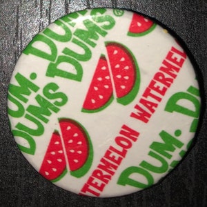 Upcycled Dum-dums Wrapper Pinback Button, Zipper Pull, Magnet, Keychain ...