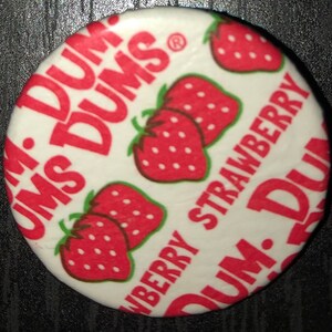 Upcycled Dum-dums Wrapper Pinback Button, Zipper Pull, Magnet, Keychain ...