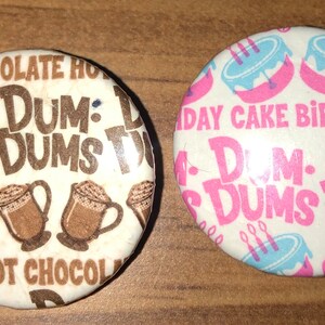 Upcycled Dum-dums Wrapper Pin, Magnet, Zipper Pull, or Keychain 1.25 ...