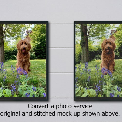 Photo to Cross Stitch Pattern Custom Made Pdf Download - Etsy