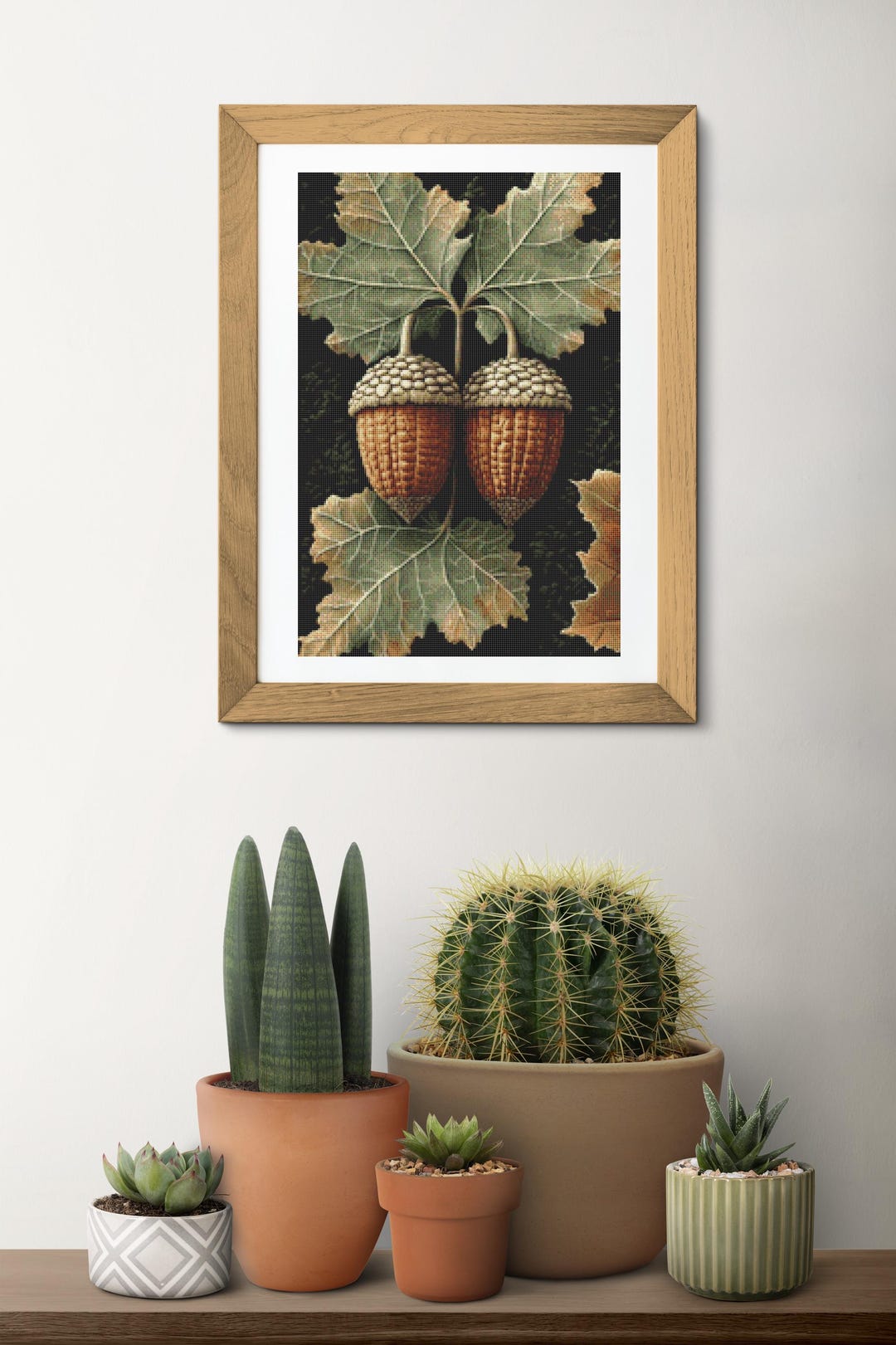 Autumn Acorn Cross Stitch Pattern - PDF Download - Etsy