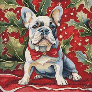 Festive Frenchie Cross Stitch Pattern - PDF Download - Etsy