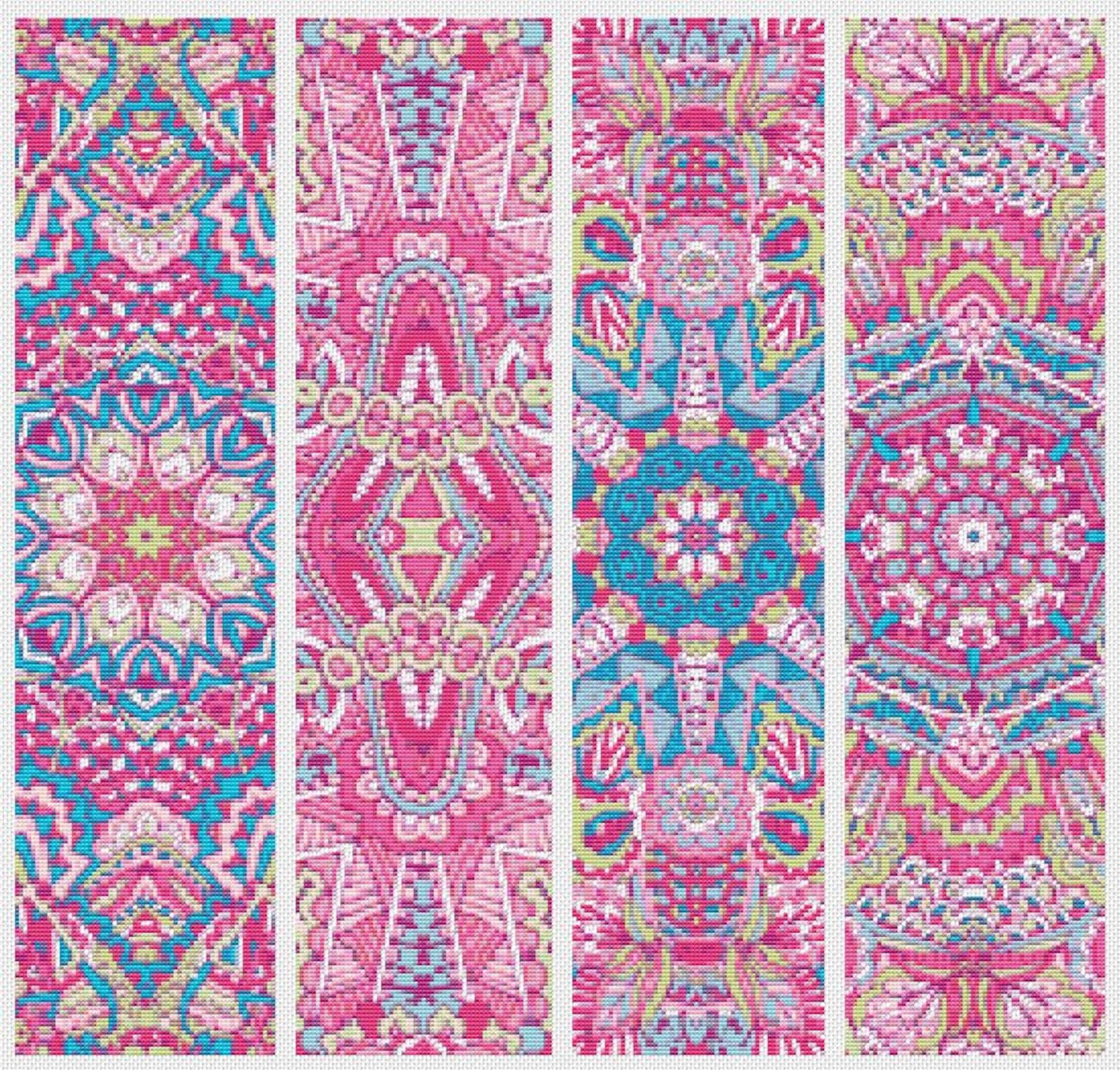 Mandala Stripes Cross Stitch Pattern Instant PDF Download - Etsy