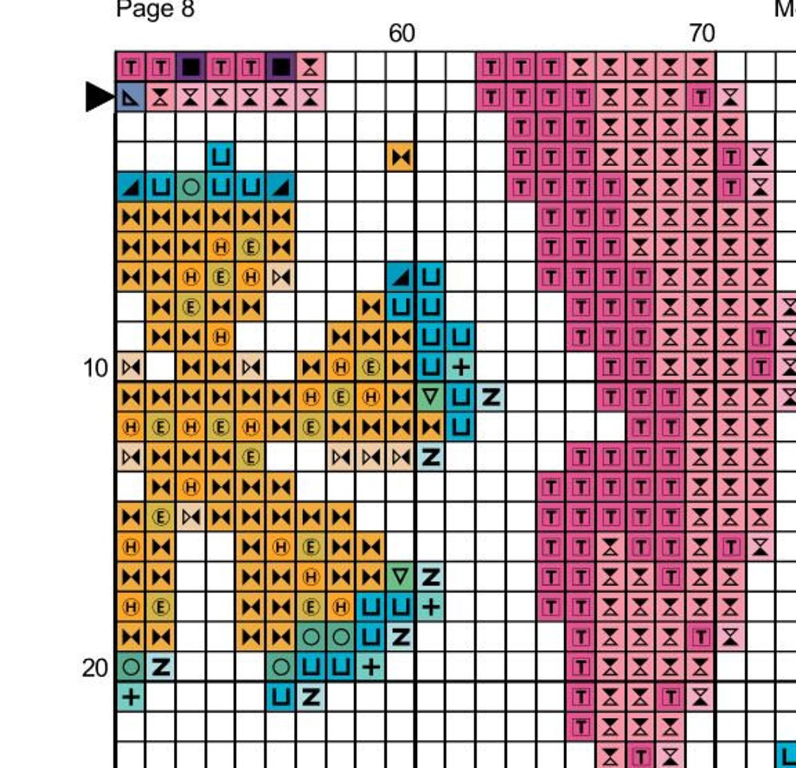 Mexican Flowers Cross Stitch Pattern - Etsy