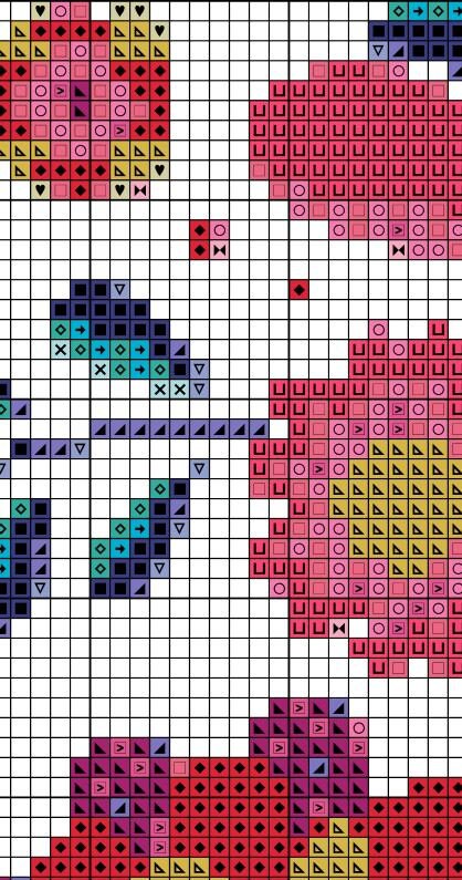 Mexican Bloom Cross Stitch Pattern Instant download PDF | Etsy