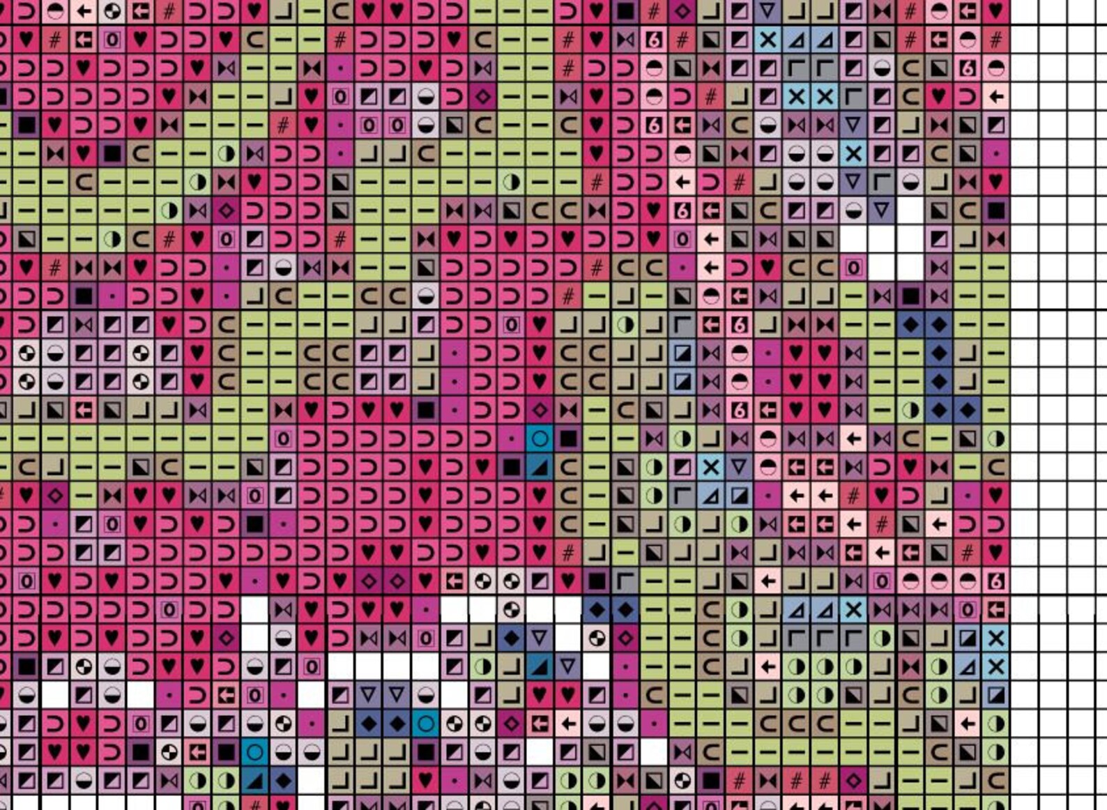 Mandala Stripes Cross Stitch Pattern Instant PDF Download | Etsy