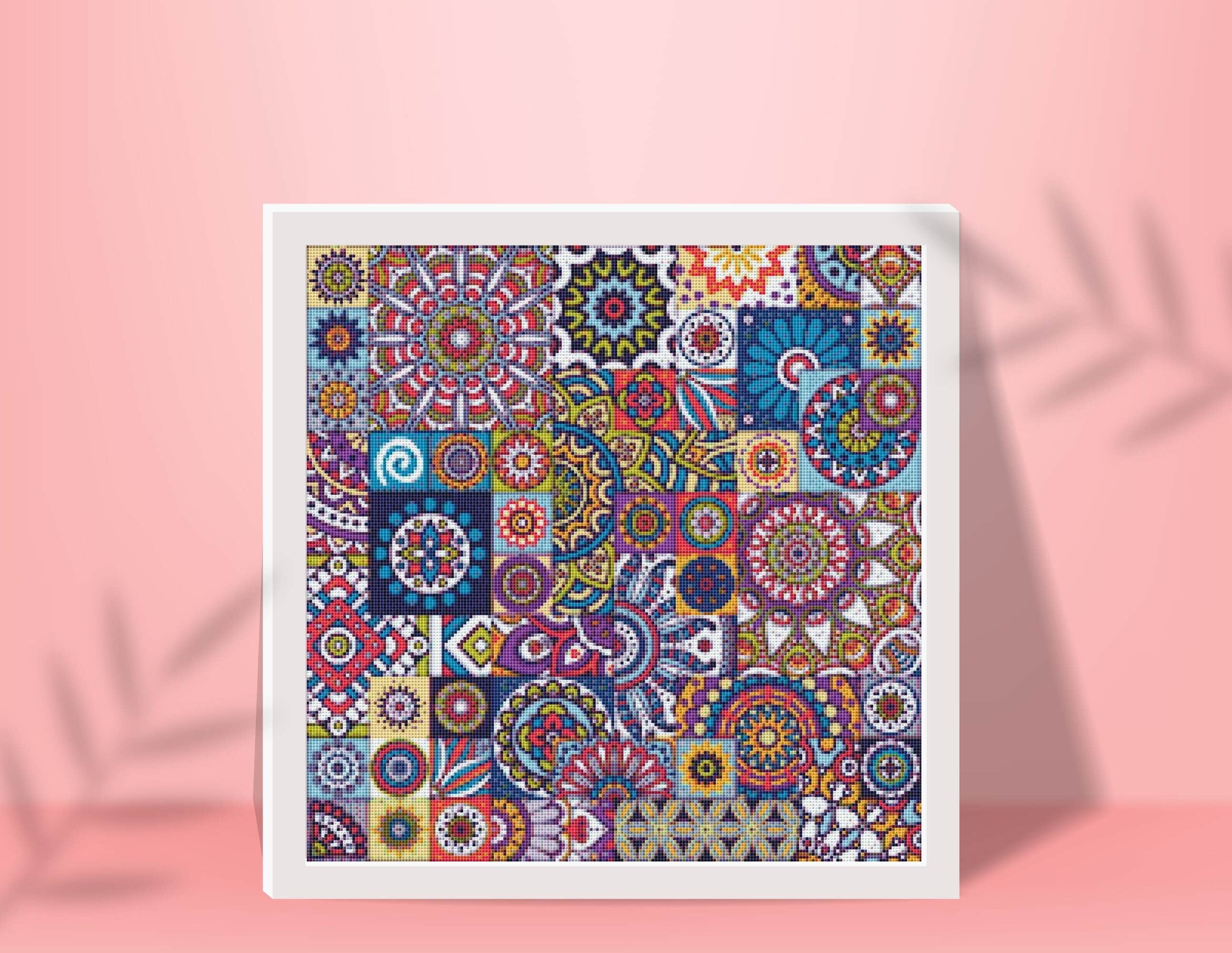 Mandala Tiles 4 Cross Stitch Pattern Instant PDF Download - Etsy