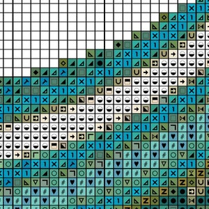 Wave Frame Cross Stitch Pattern - Instant PDF Download - Etsy