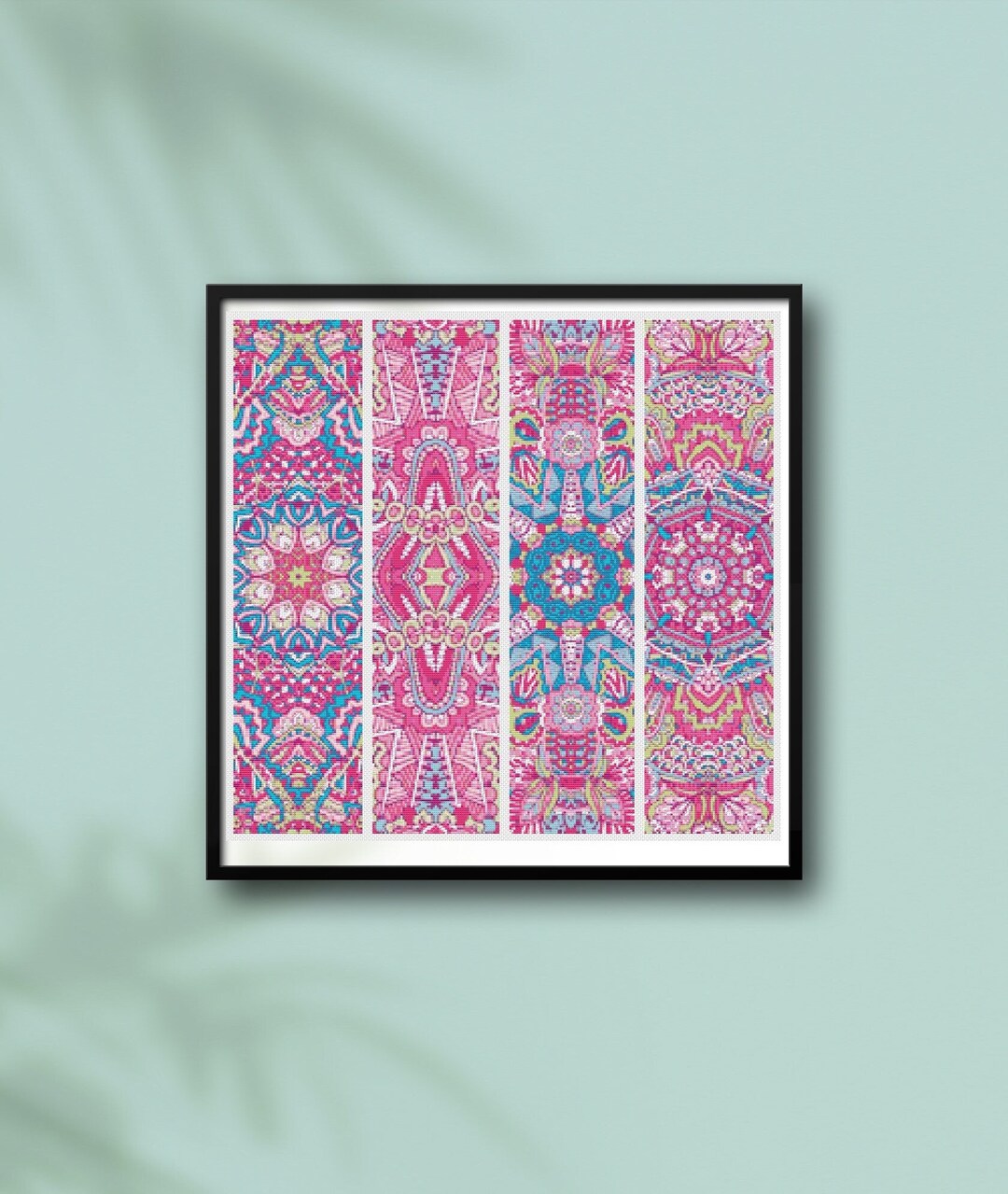 Mandala Stripes Cross Stitch Pattern - Instant PDF Download - Etsy