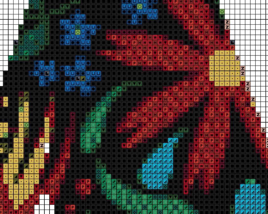 Mexican Alphabet Letter A Cross Stitch Pattern Instant PDF - Etsy