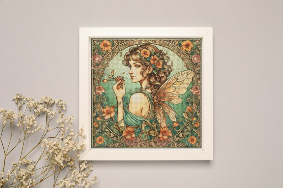 Spring Fairy Cross Stitch Pattern - PDF Download - Etsy