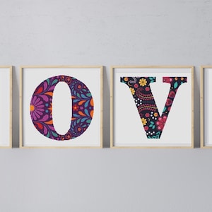 Mexican Alphabet Letter M Cross Stitch Pattern - Instant PDF Download ...
