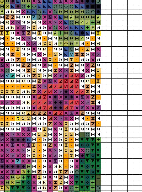 Letter D Tropical Alphabet - Cross Stitch Pattern - Instant PDF ...