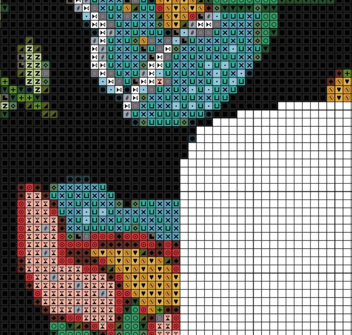 Mexican Alphabet Letter L Cross Stitch Pattern Instant PDF - Etsy