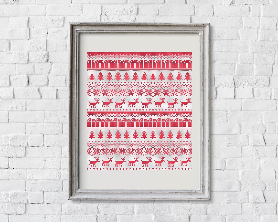 Scandi Christmas Pattern - PDF Download - Etsy
