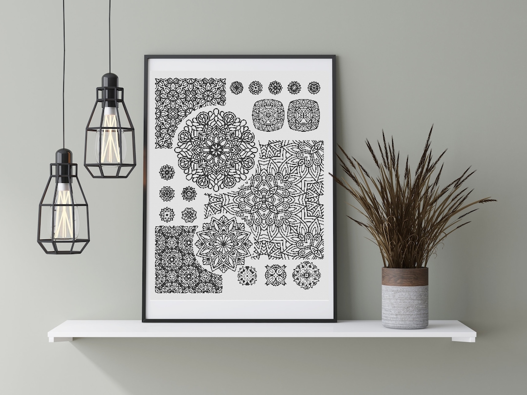 Mandala Sampler Cross Stitch Pattern - Instant PDF Download - Etsy