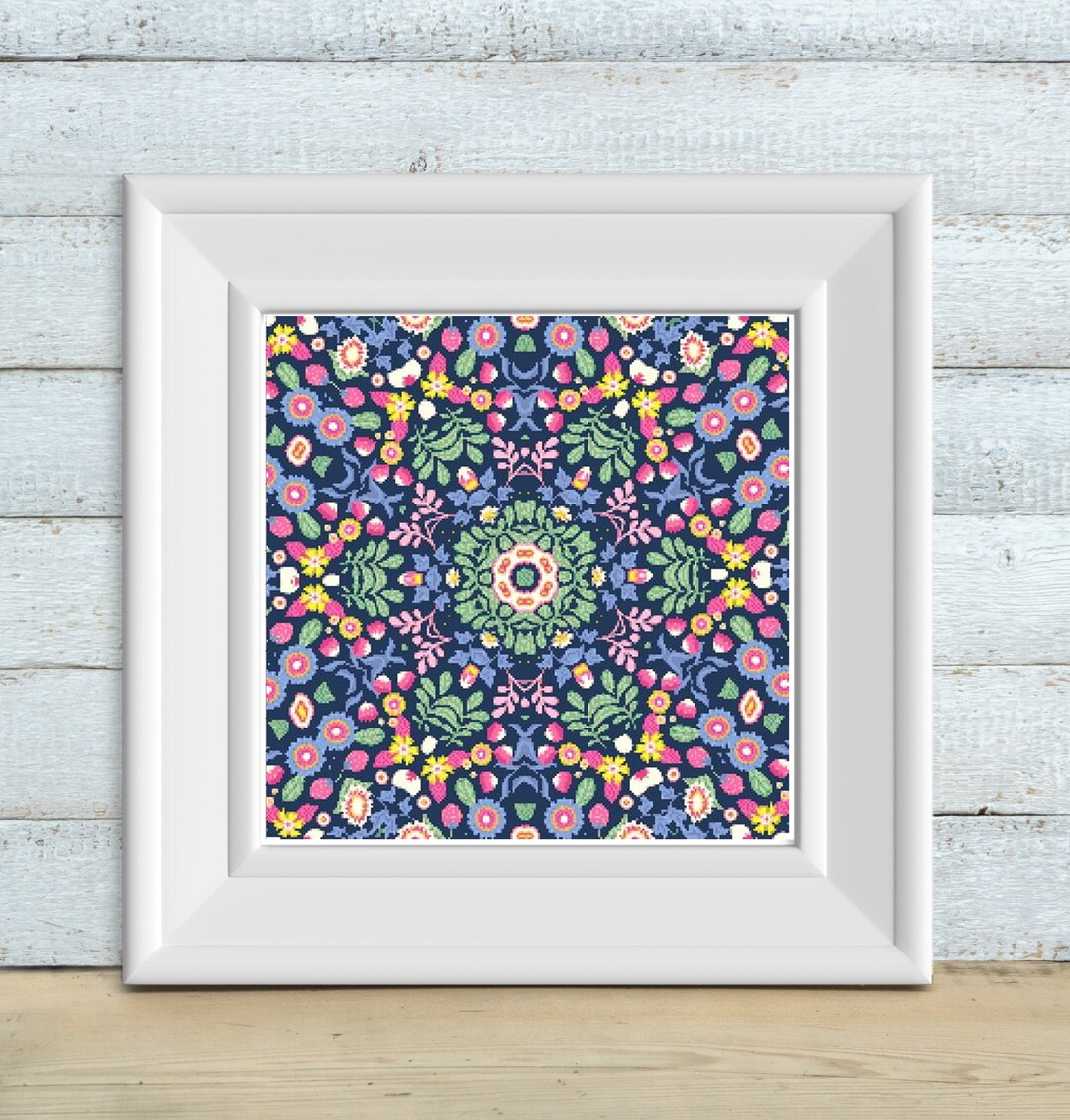 Berry Mandala Cross Stitch Pattern PDF Download - Etsy