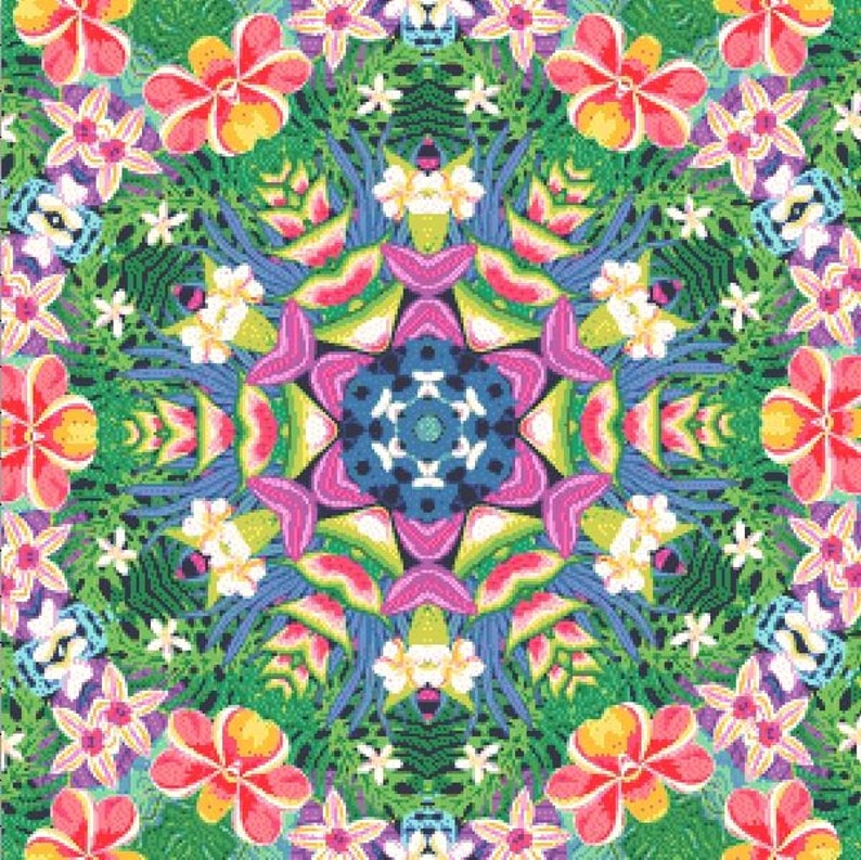 Tropical Mandala Cross Stitch Pattern Instant PDF Download - Etsy UK