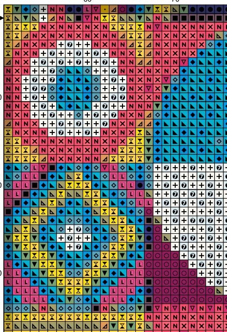 Bright Geo Cross Stitch Pattern Instant PDF download | Etsy