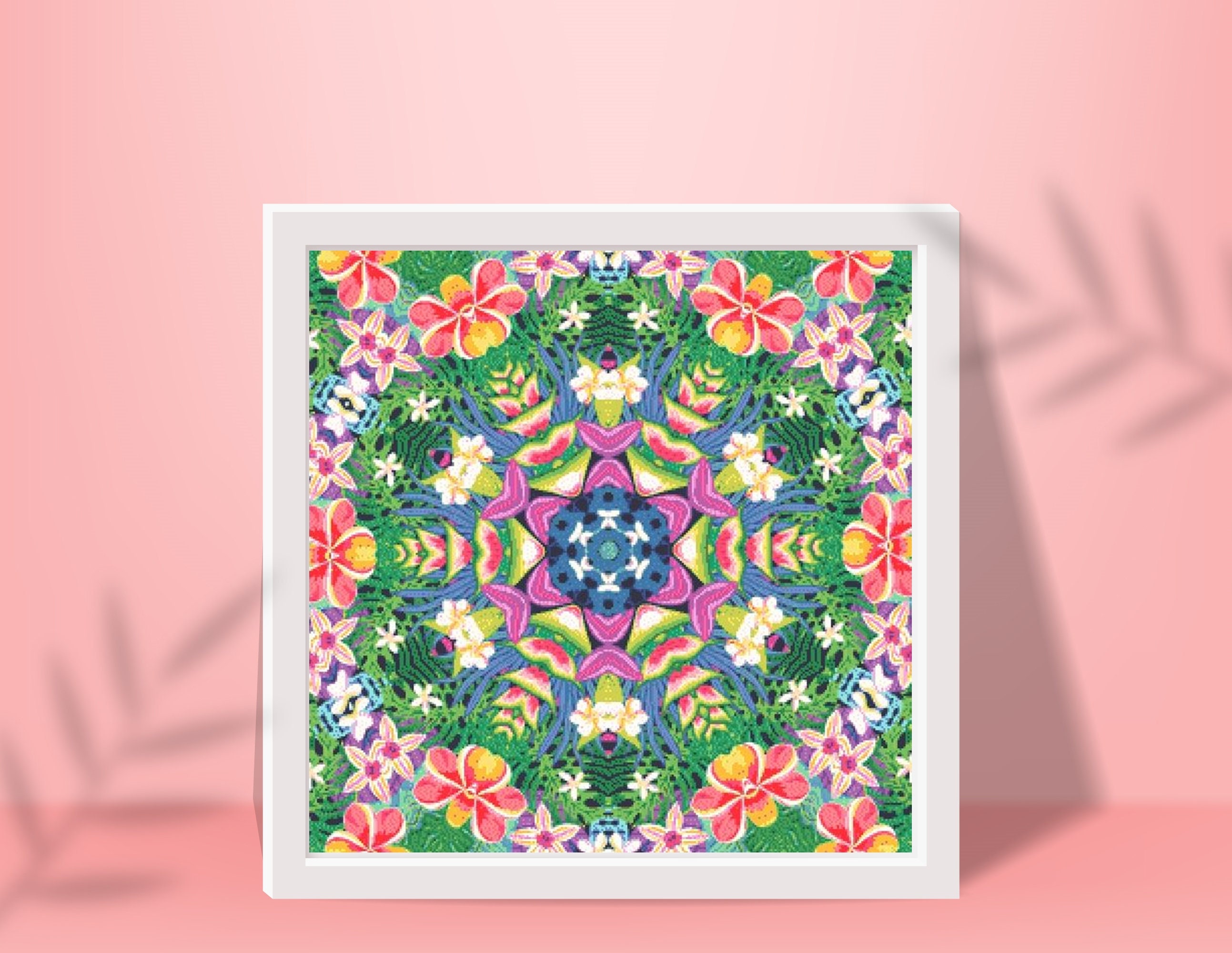 Tropical Mandala Cross Stitch Pattern Instant PDF Download - Etsy UK