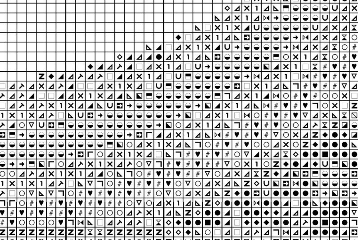 Wave Frame Cross Stitch Pattern Instant PDF Download - Etsy