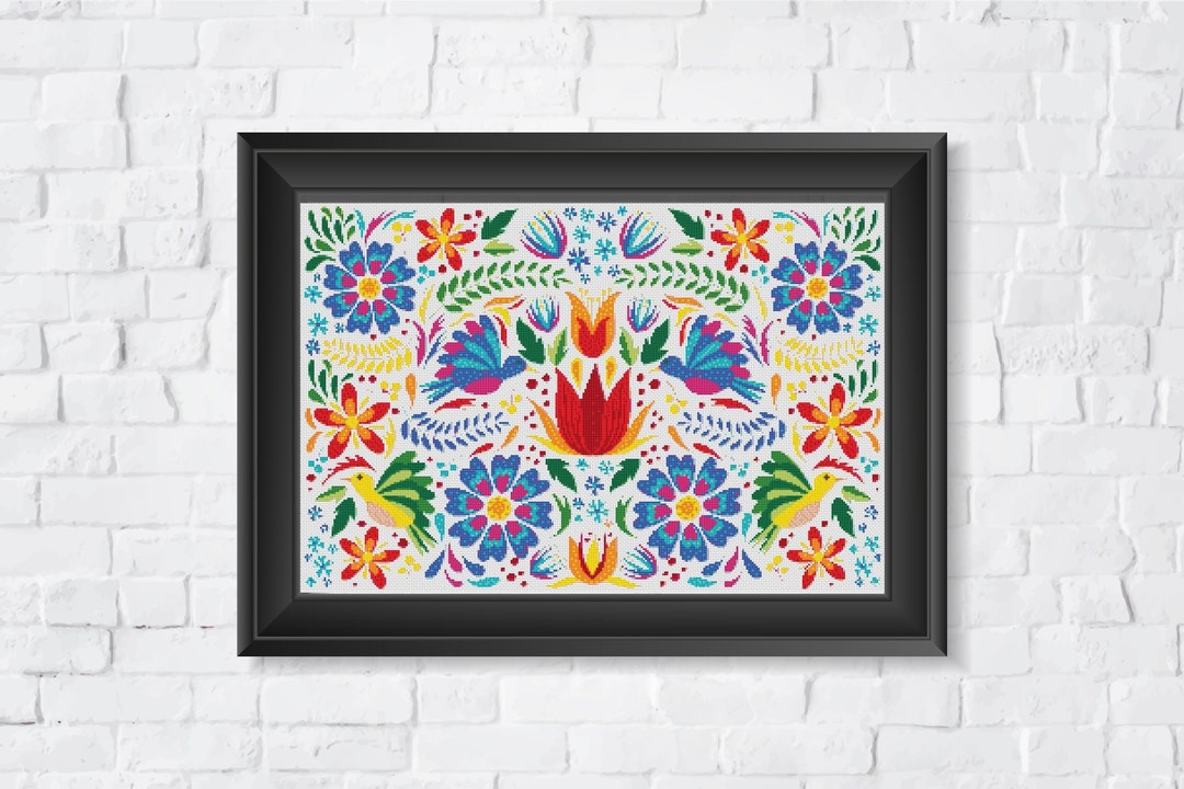 Mexican Spring Cross Stitch Pattern - Instant PDF Download - Etsy