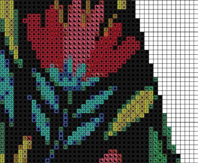 Mexican Alphabet Letter M Cross Stitch Pattern Instant PDF - Etsy