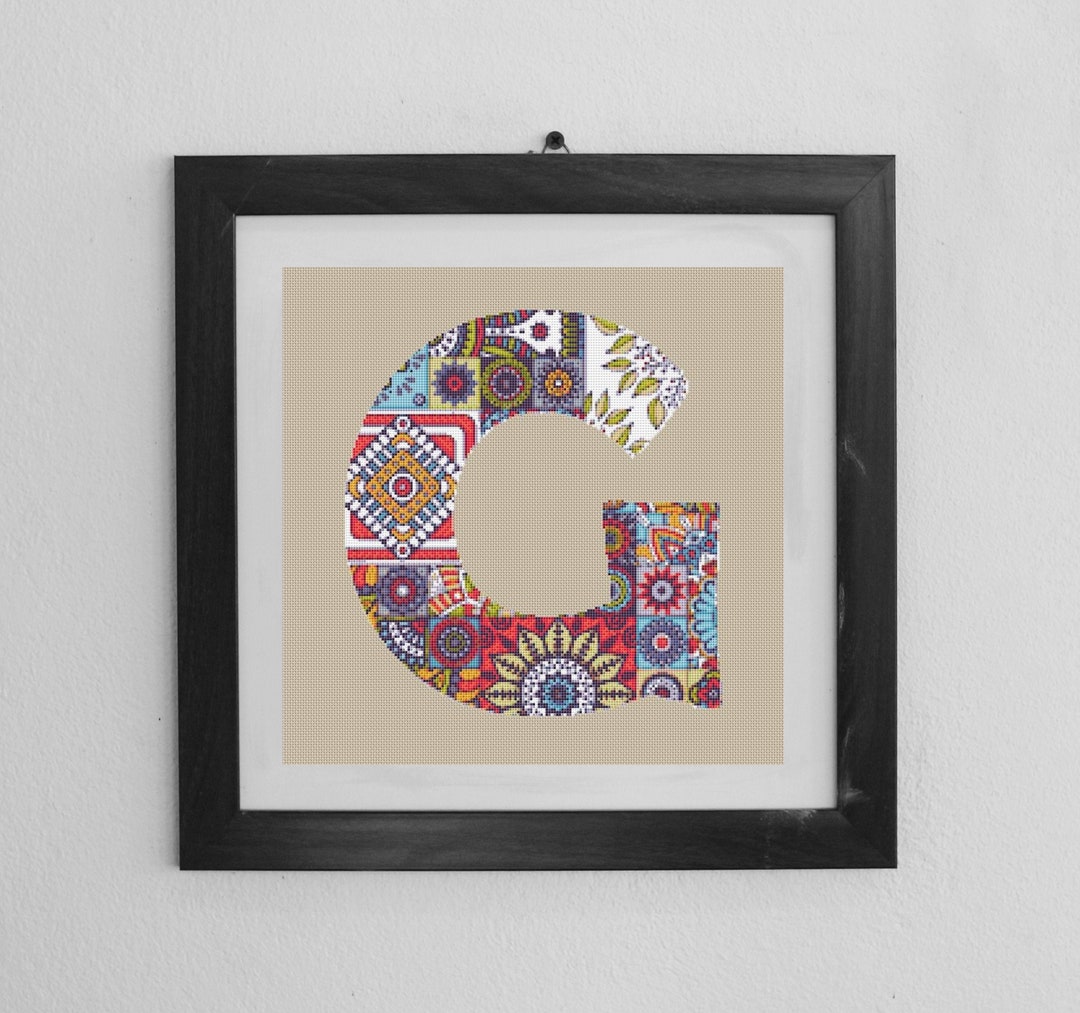 Mandala Letter G - Etsy