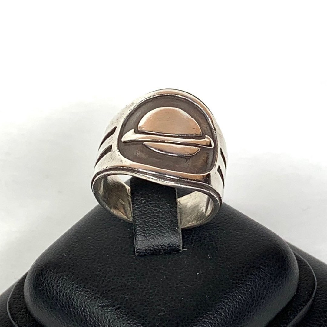 Handmade Sterling Silver Saturn Ring - Etsy