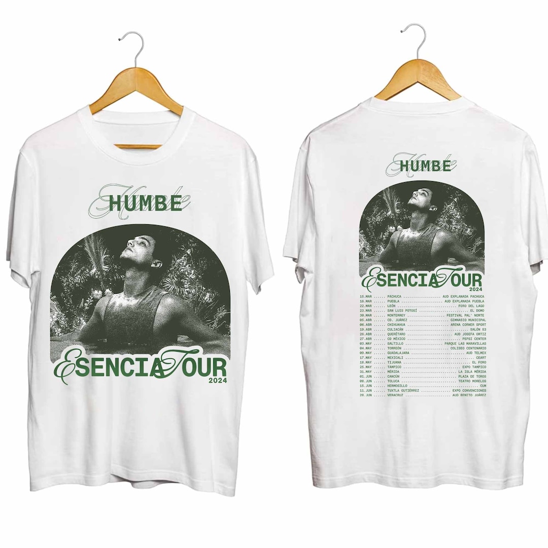 Humbe 2024 Esencia Tour Shirt, Humbe Fan Shirt, Humbe 2024 Concert ...