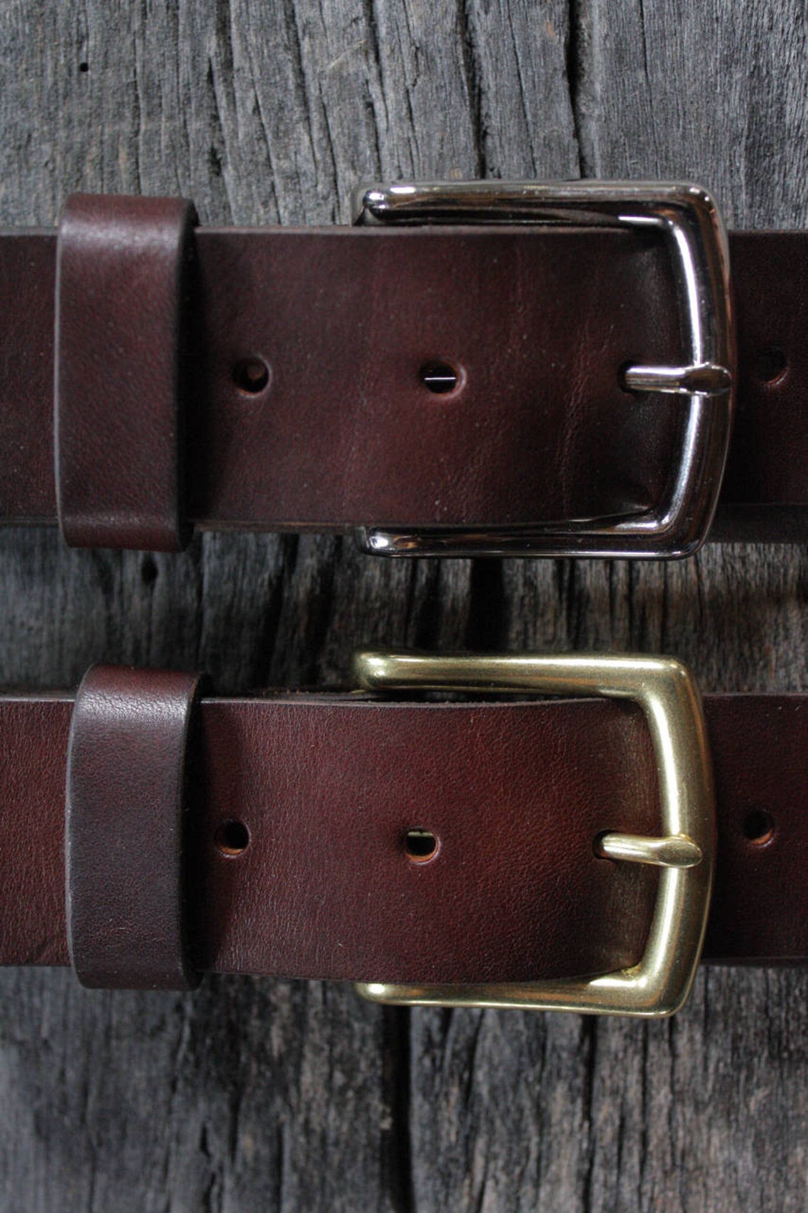 Handmade 1.5 LEATHER BELT. NICKEL Buckle. Vegetable | Etsy