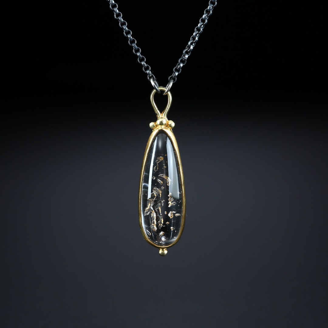Rock Crystal seltzer Quartz Necklace - Etsy