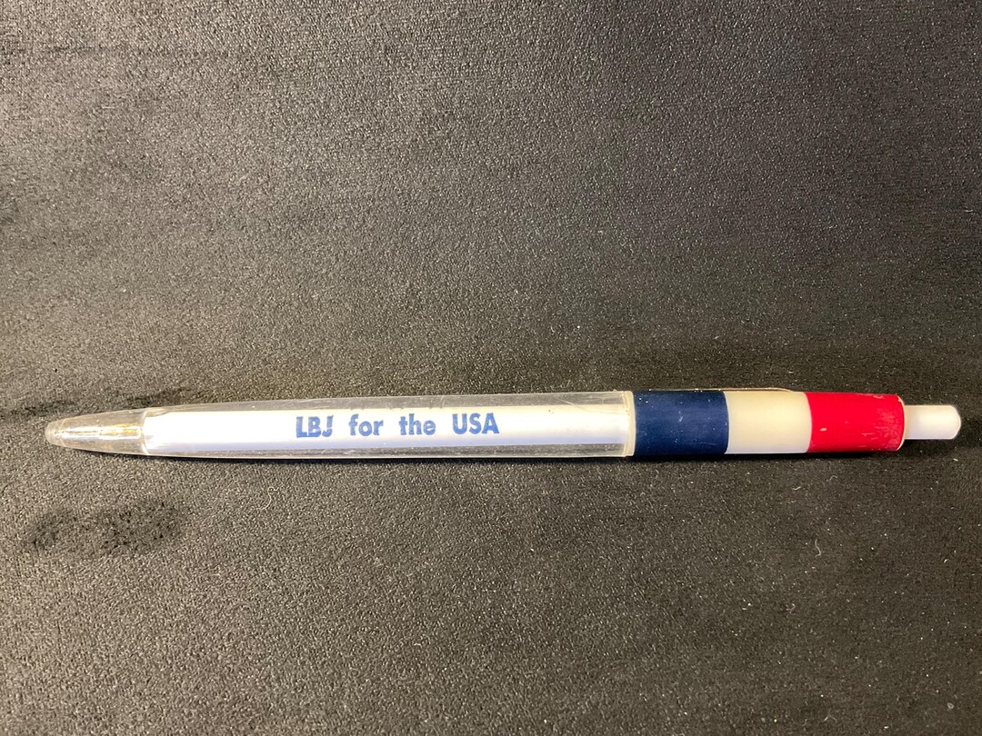 Vintage LBJ for the USA Ballpoint Pen Lyndon Johnson Political ...