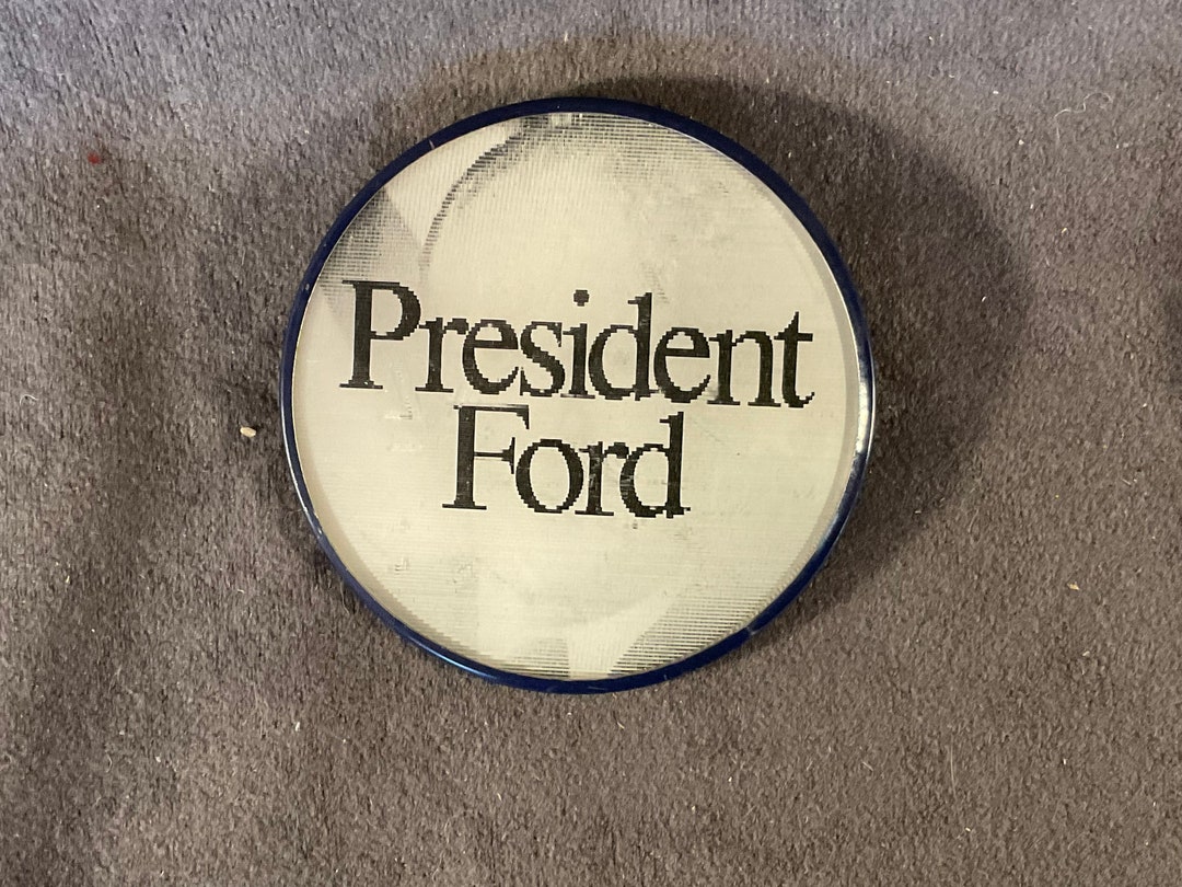 Vintage Gerald Ford Campaign Button - 1976 Presidential Flasher Pinback ...