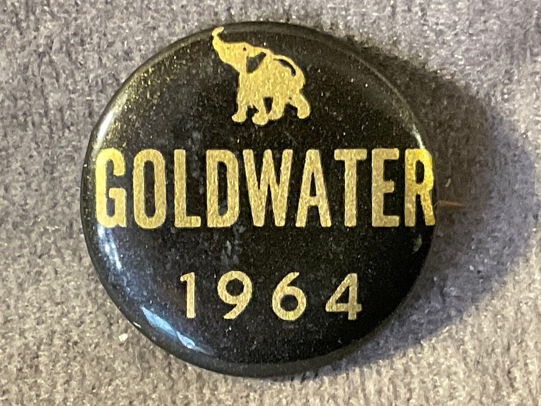 Vintage Goldwater 1964 Presidential Campaign Pin -7/8” Political Button ...