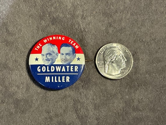 Vintage The Winning Team Goldwater - Miller - 1964 Ba… - Gem
