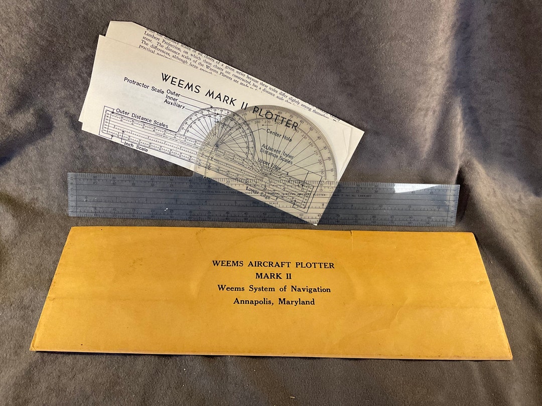 Vintage 1950s Weems Aircraft Plotter Mark II Original Military ...