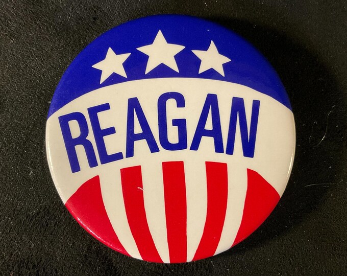 Vintage Reagan - Ronald Reagan 1980 Presidential Campaign Pinback/button - 2 1/4” - Reagan Bush ...