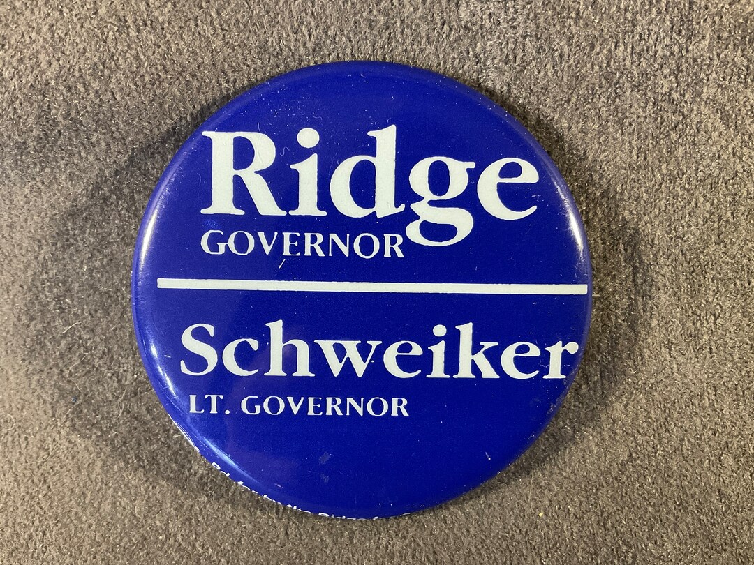 Vintage Ridge Governor - Schweiker Lt. Governor - 1994 Tom Ridge ...