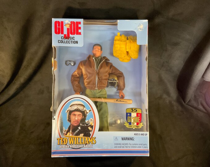 Vintage 1999 Hasbro G.I. Joe Classic Collection Ted Williams Korean War ...