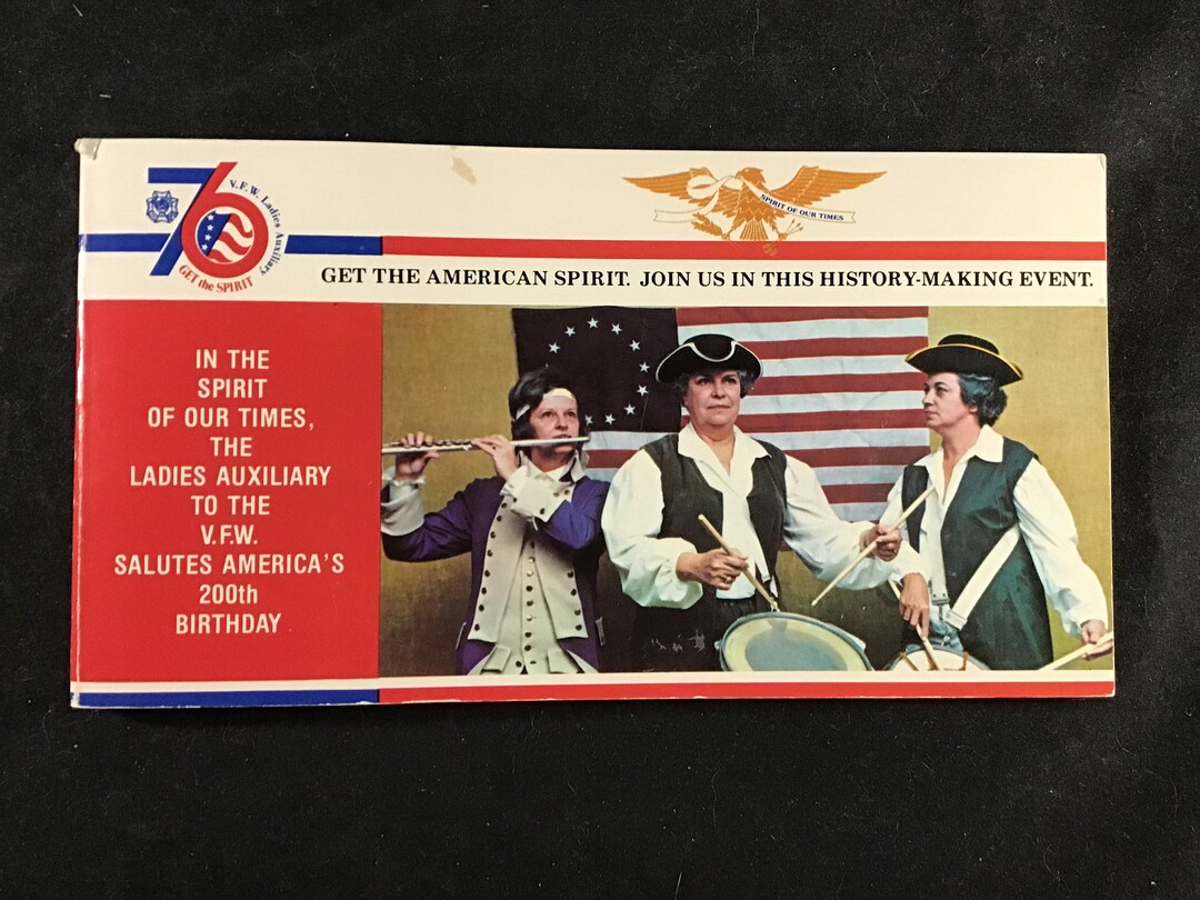 Vintage 1976 Bicentennial Postcard Book by the Ladies Auxiliary to the ...