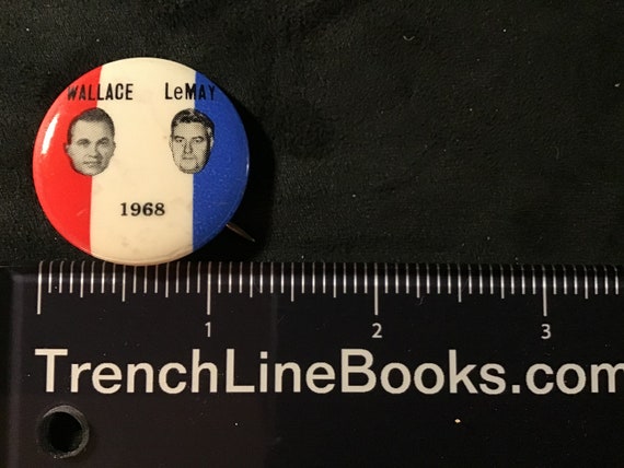 Vintage Wallace LeMay 1968 Political Pinback: America… - Gem