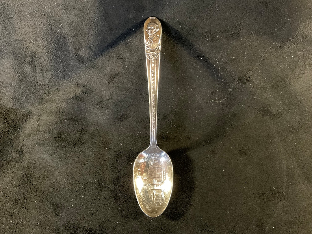 Vintage George Washington Mount Vernon Souvenir Silver Plated Spoon ...